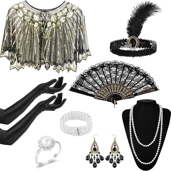 Accessories | 192s Flapper Accessories Set Great Gatsby Accessories Set ...
